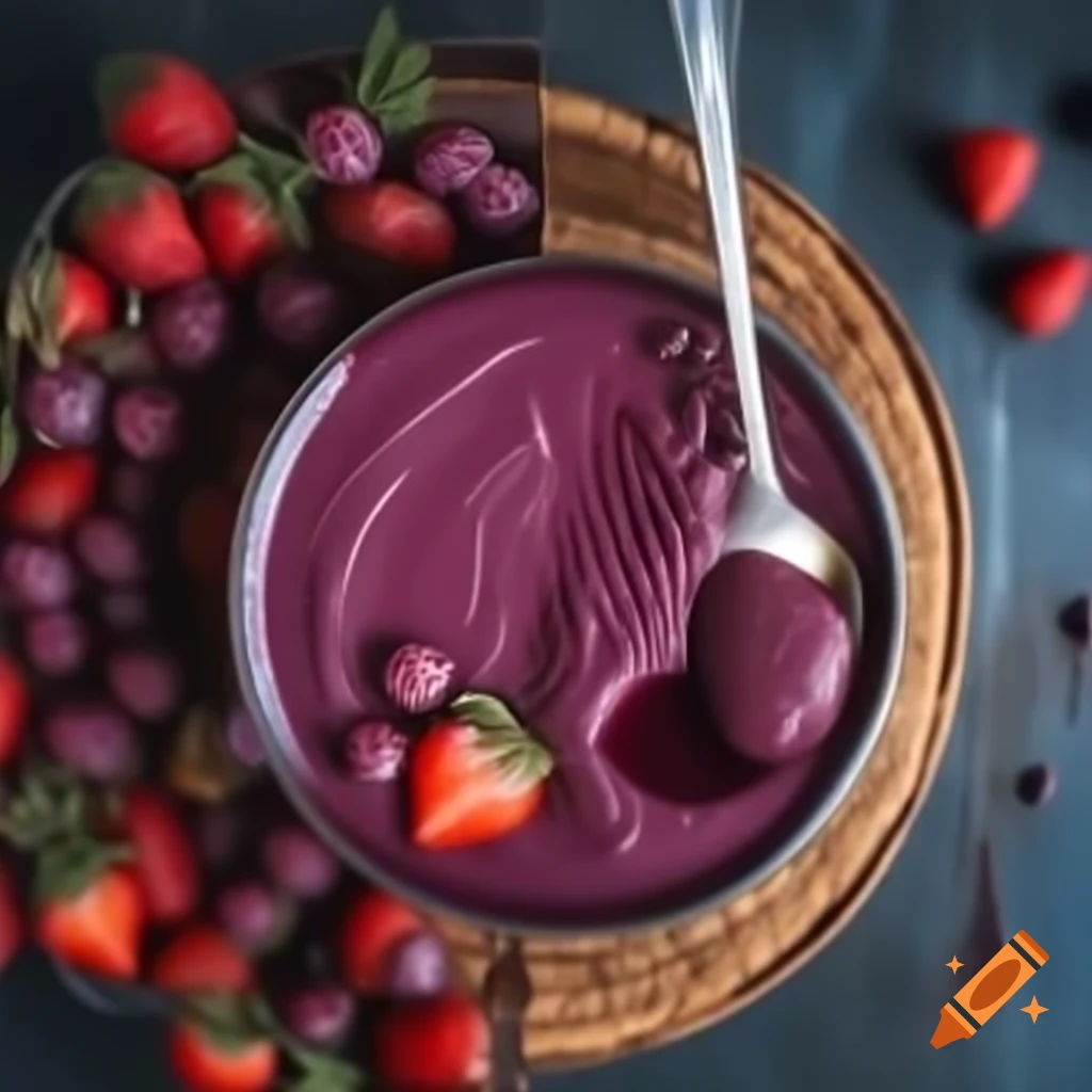 Art design for Pit Stop Açaí, a snack bar on Craiyon