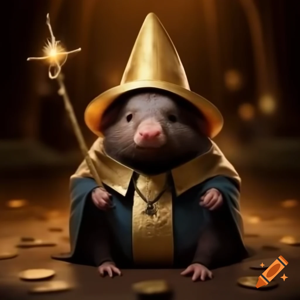 Magical mole in a whimsical world on Craiyon