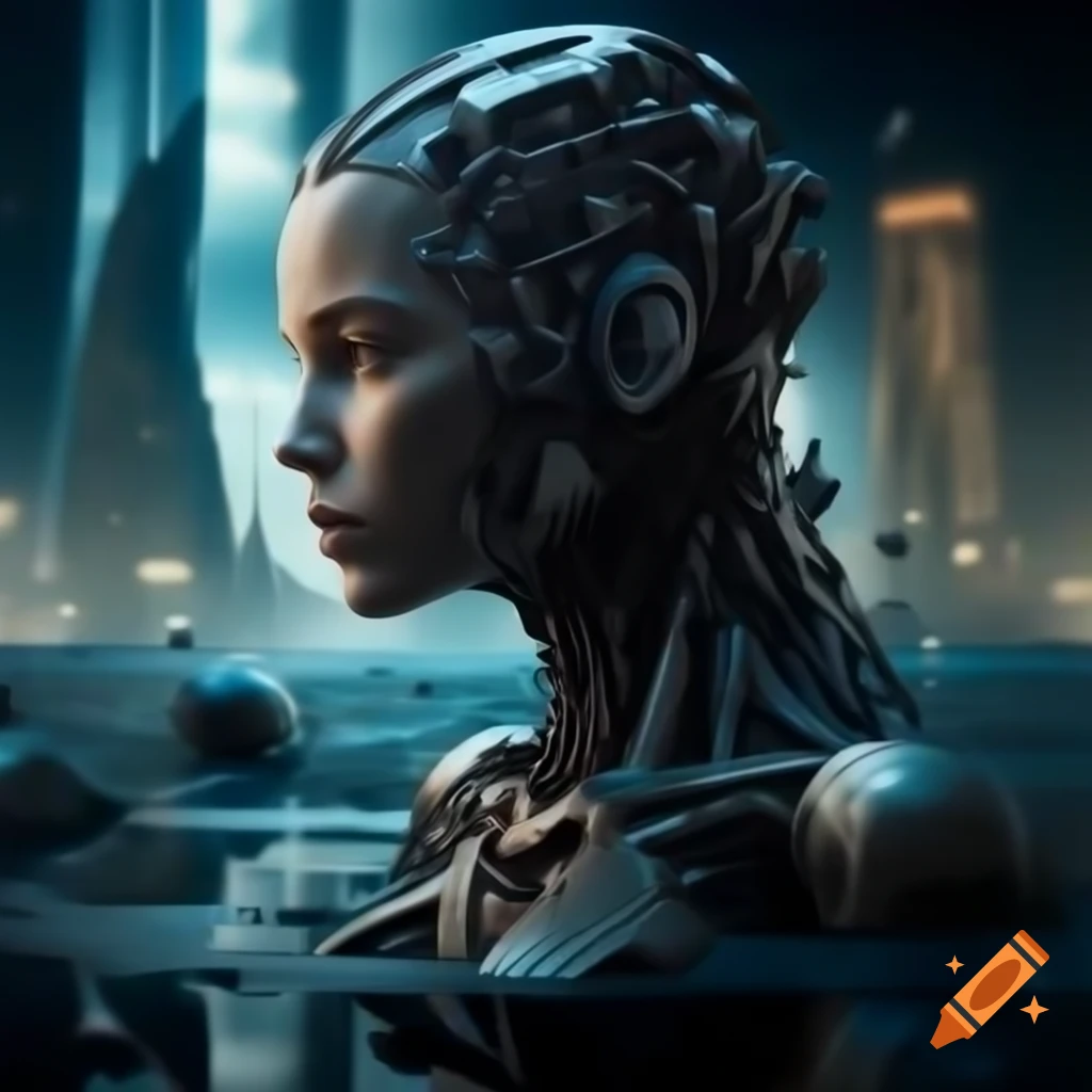 Half Human Half Robot Girl