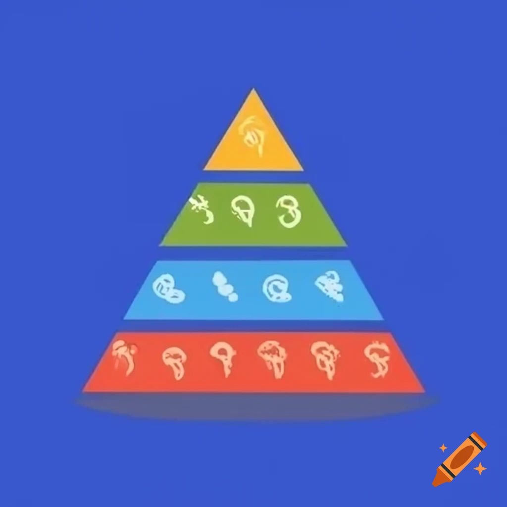 Four-tiered pyramid symbolizing financial growth: budget, savings ...