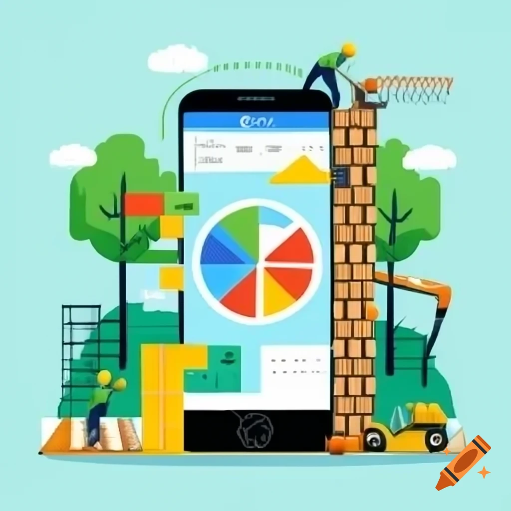 Smartphone showing rem app interface for exchanging construction ...