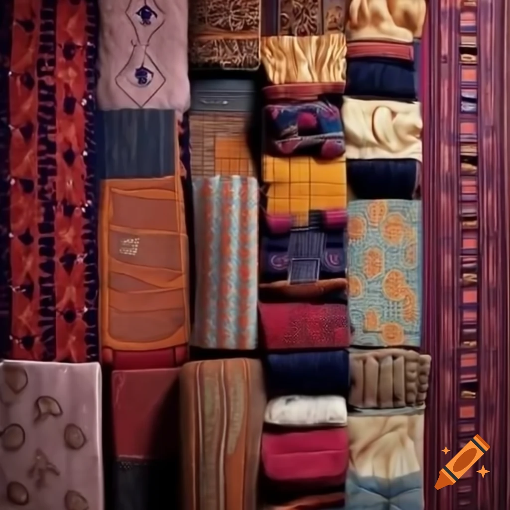 Mood board showcasing vibrant Nigerian ethnic wear with patterns and ...