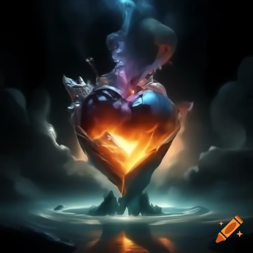 Surreal art of individual absorbing dark shapes, symbolizing ...