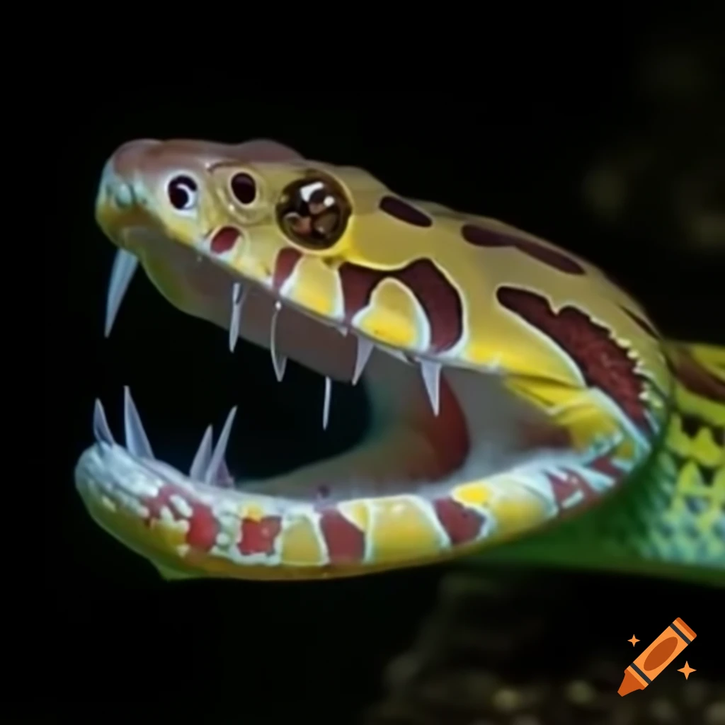 Scary pacific viperfish with sharp teeth on Craiyon