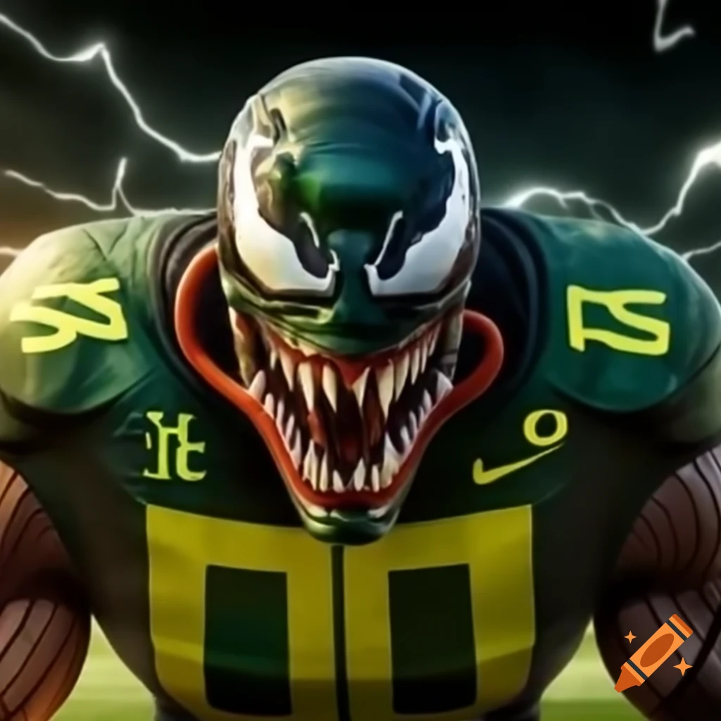 Oregon ducks football team logo or emblem featuring a marvel theme on ...