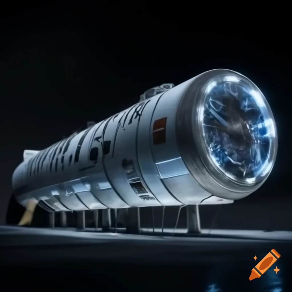 Colossal modular deep-space exploration vessel designed for long-duration travel on Craiyon