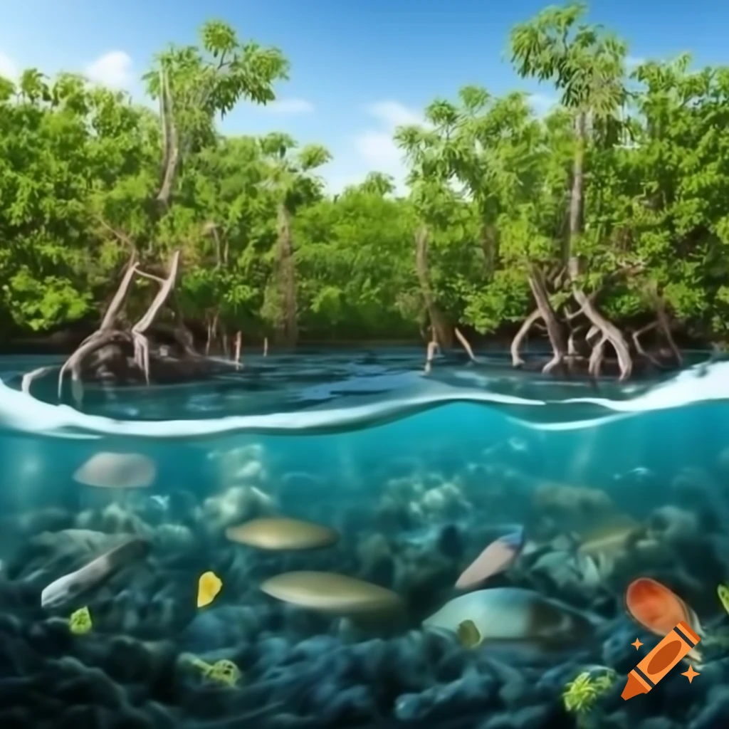 Mural design celebrating mangrove ecosystem and community involvement ...