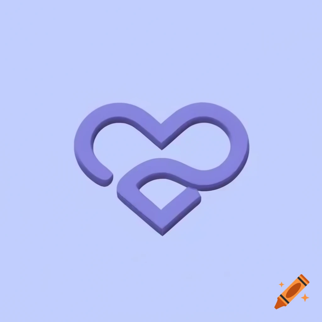 Minimal design of thread forming a heart or infinity loop symbolizing ...