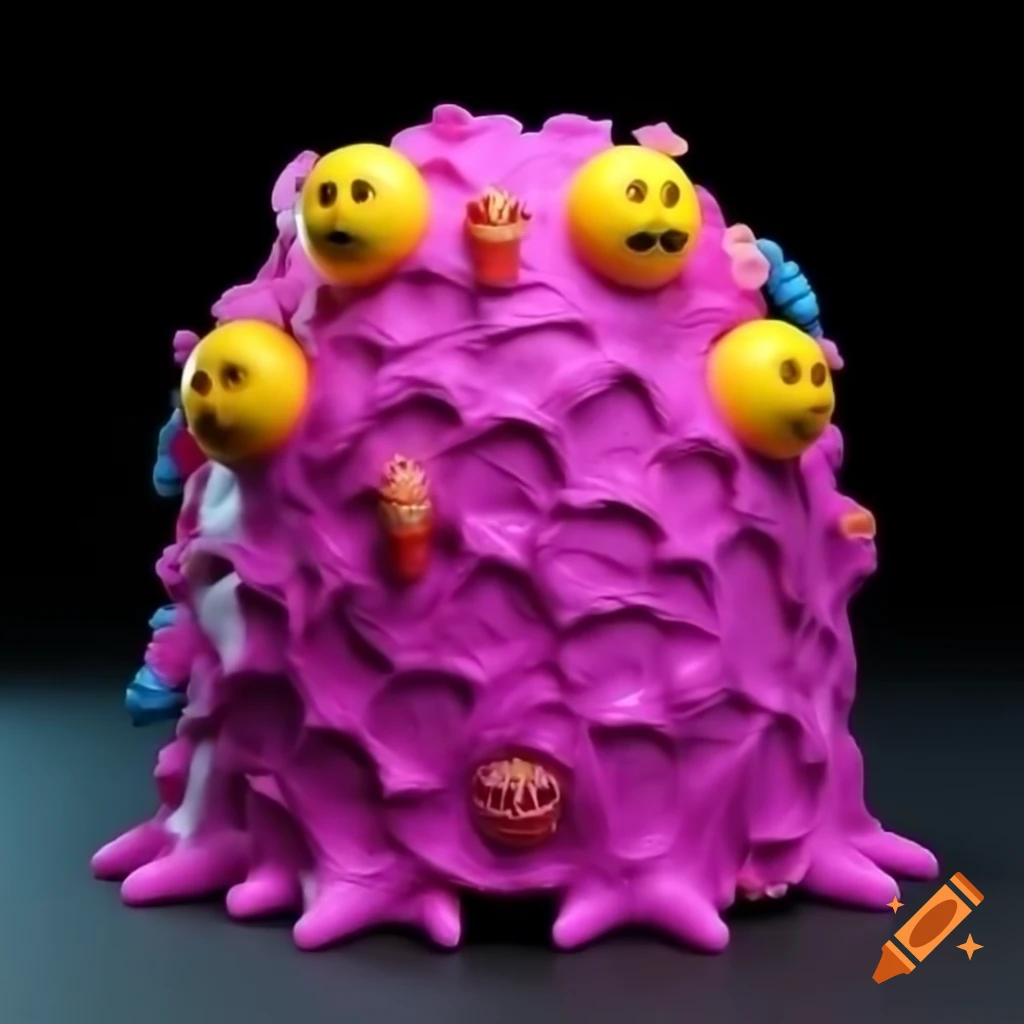 Textured plasticine creature inspired by Rachel Maclean featuring ...