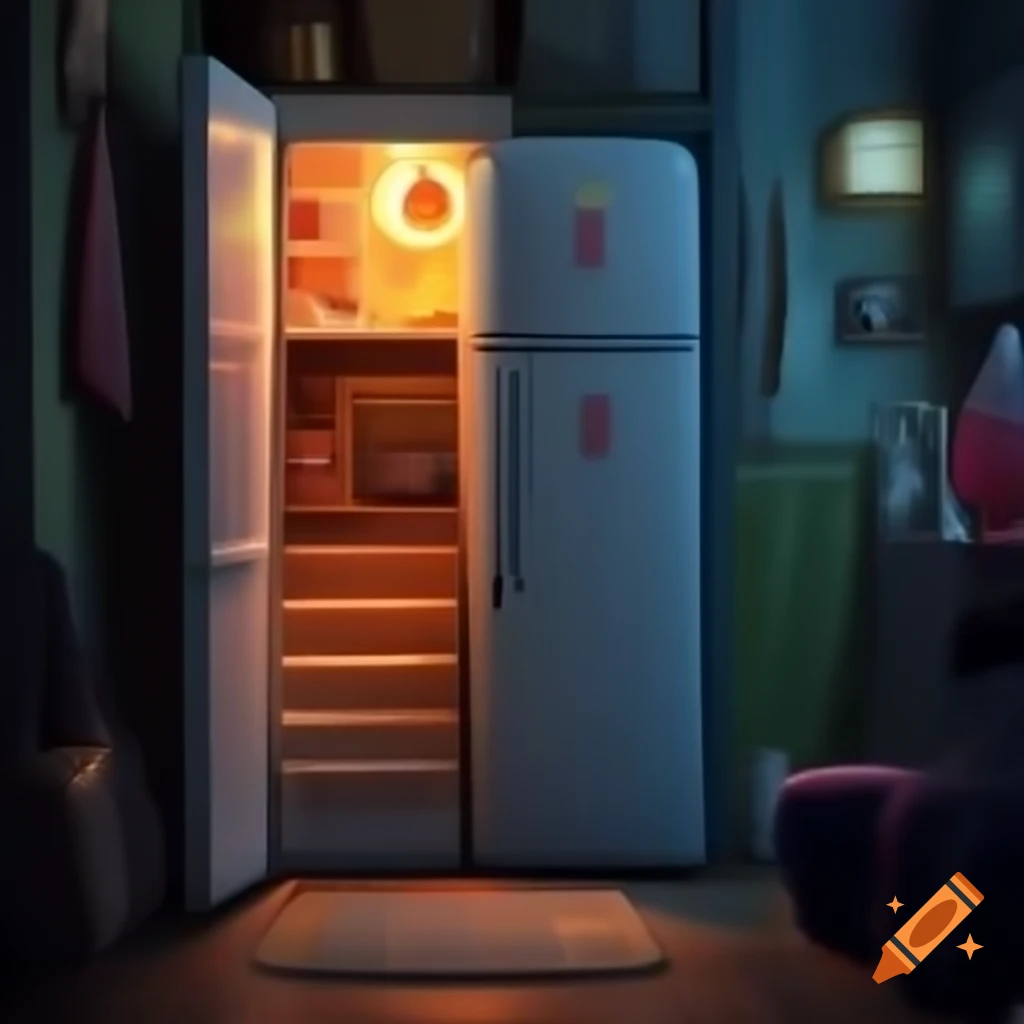 Roomy refrigerator interior for a chilling experience on Craiyon