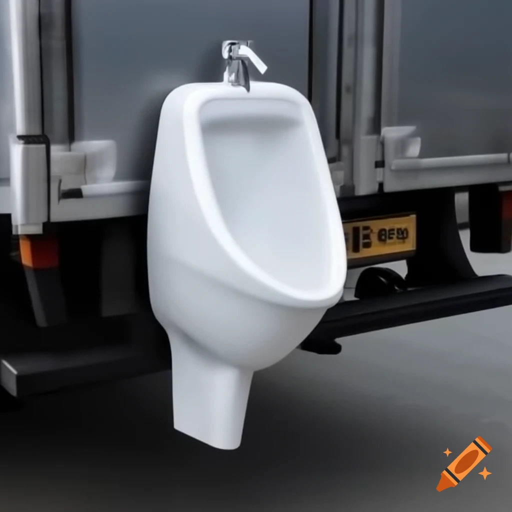 Truck equipped with mounted urinal on Craiyon