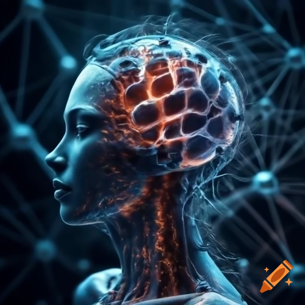 Photorealistic interpretation of blended learning, artificial intelligence, and neuronal ...