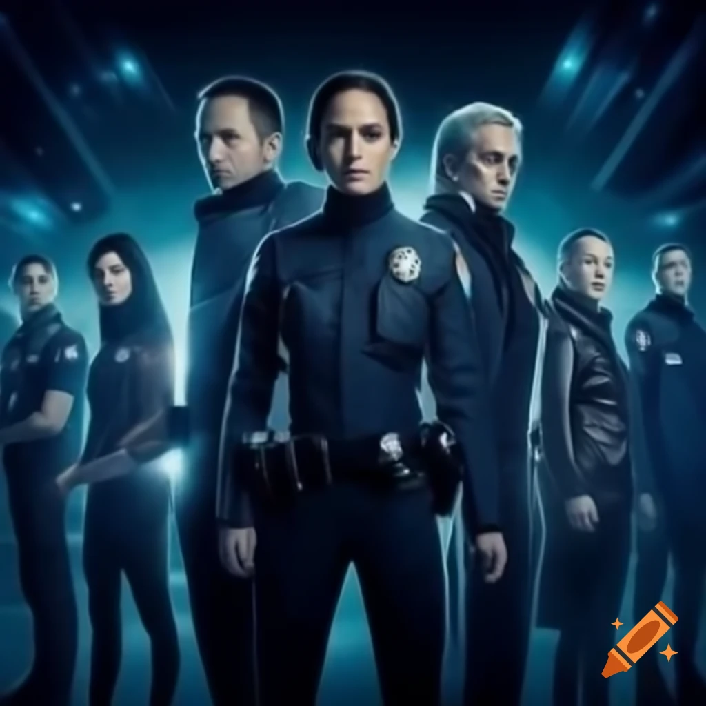 Poster for 'Time Cops' featuring sci-fi police, time-traveling ...