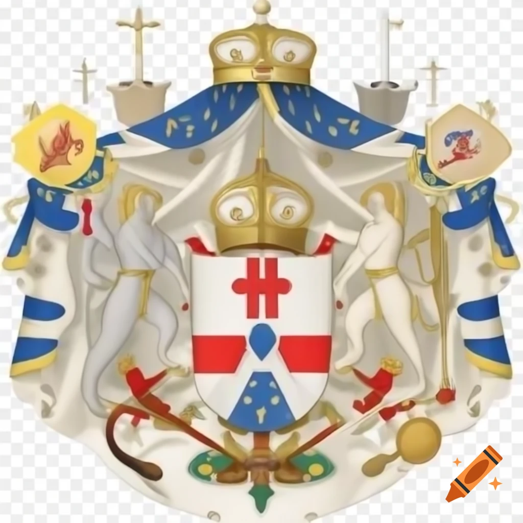 Heraldic banner showing kingdom of hanover symbols with historical ...