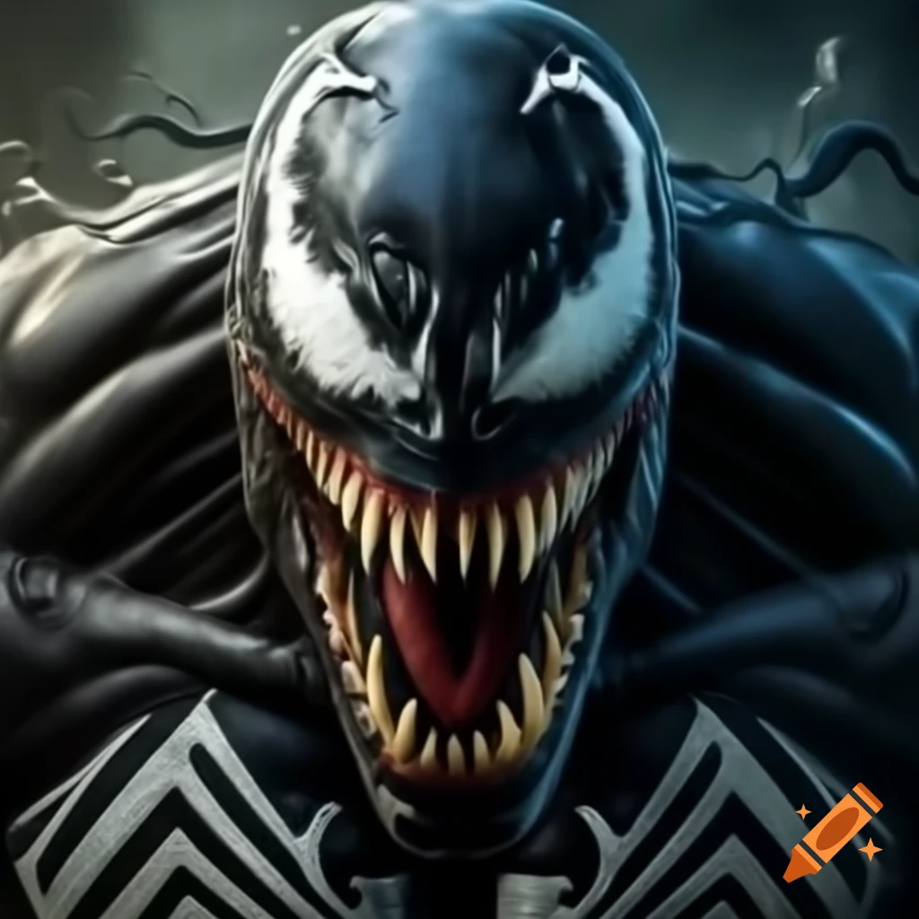 Venom character depiction on Craiyon