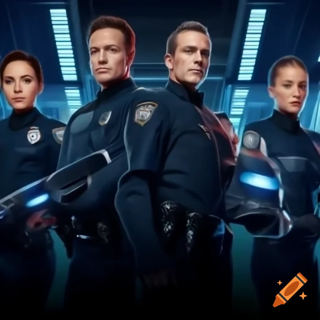 Poster for 'time cops' featuring sci-fi police, time-traveling ...