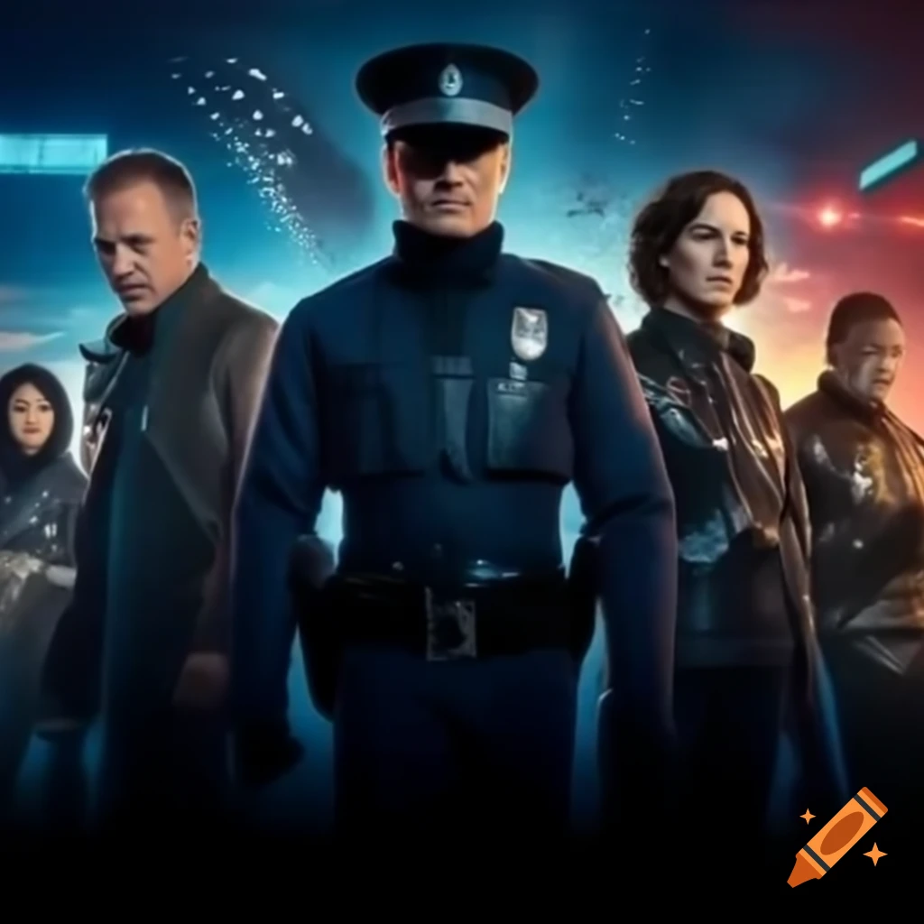 Poster for 'time cops' featuring sci-fi police, time-traveling ...