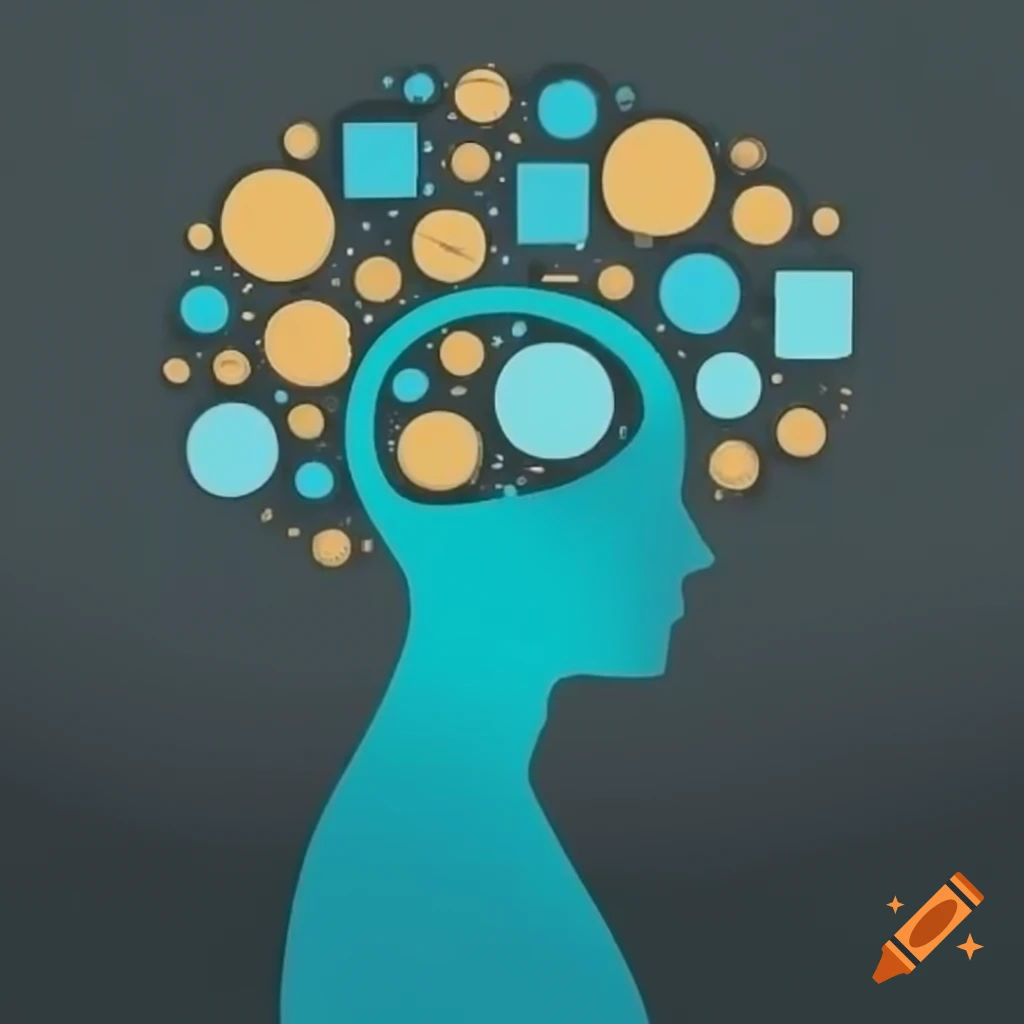 Geometric shapes symbolizing stability and balance with simple bar ...