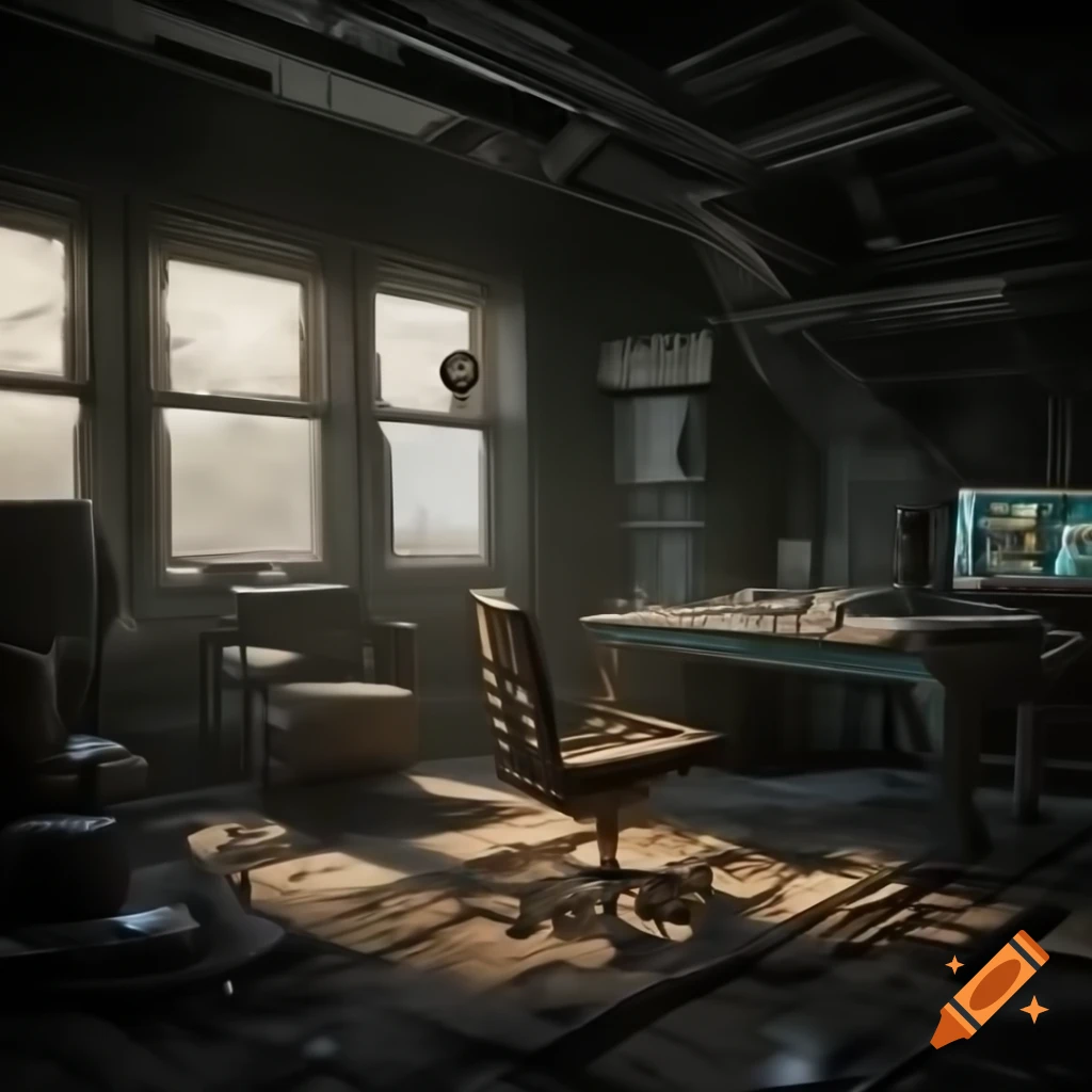 Post-apocalyptic retro-futuristic room design inspired by Fallout on ...