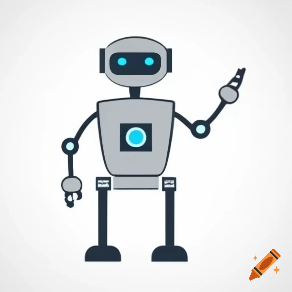 Vector illustration of happy acupuncture robot holding needle on Craiyon