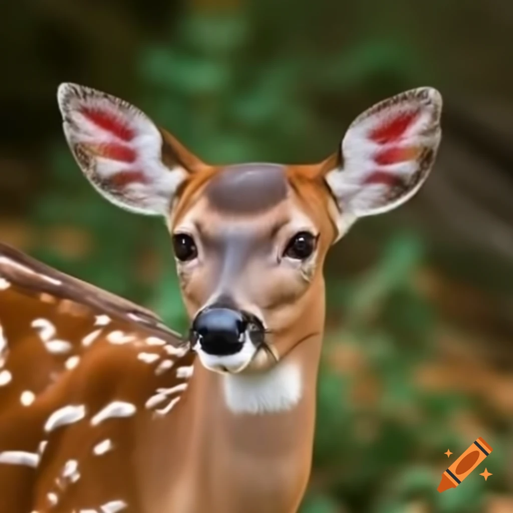 Doe with beautiful fur on Craiyon