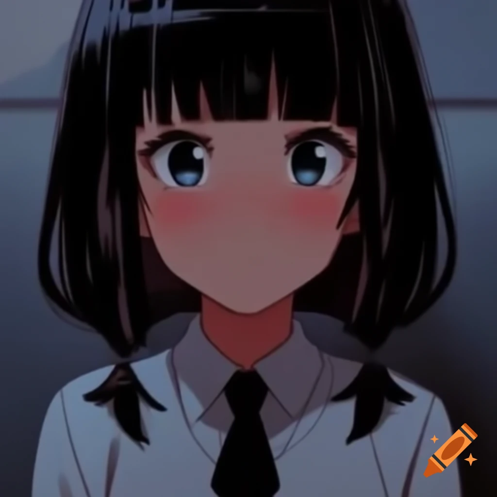 Anime-style genderless character on Craiyon