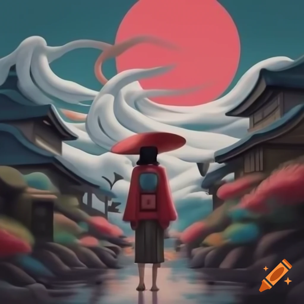 Japanese pop surreal art showcasing vibrant colors and unique imagery ...
