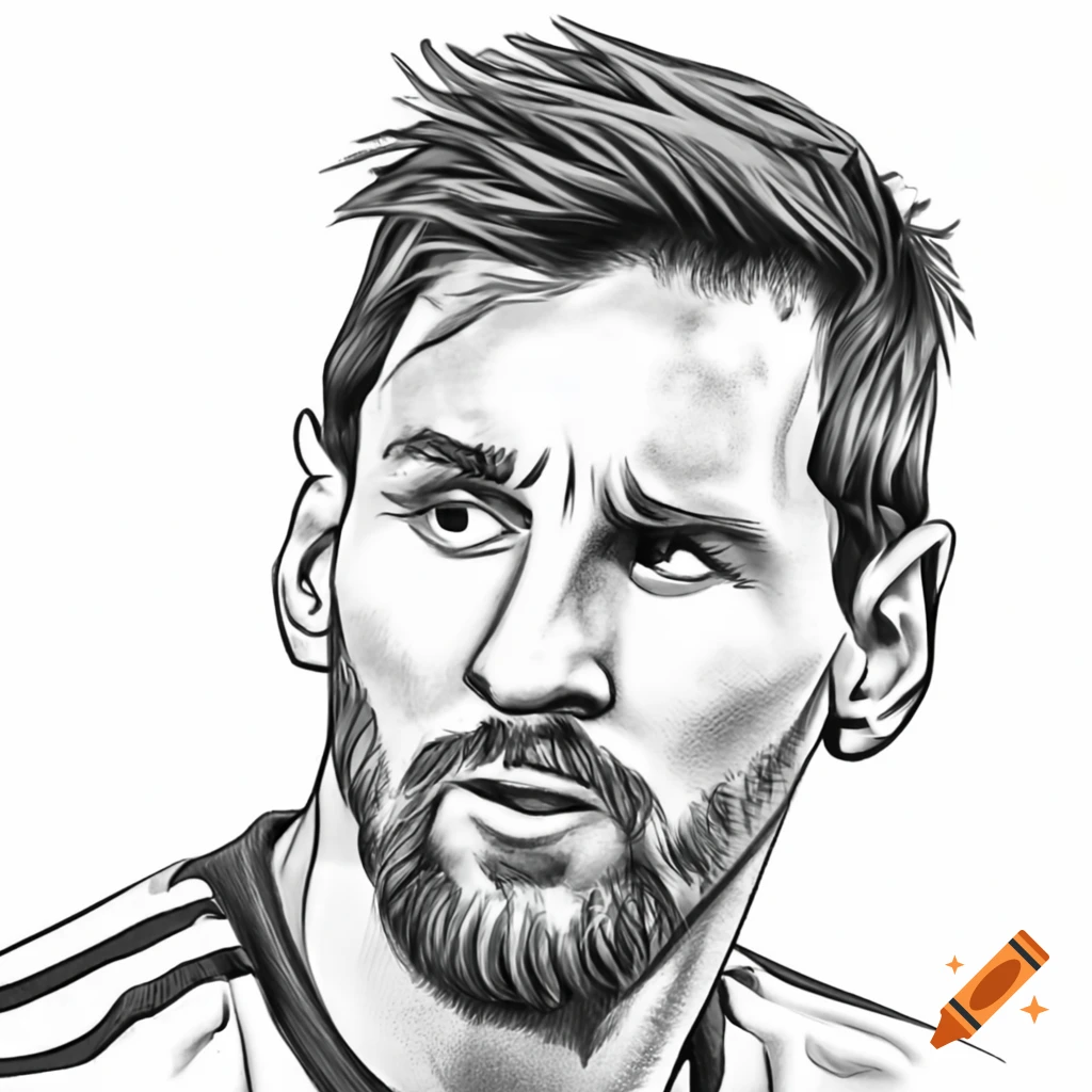 Cover photo of Lionel Messi showcasing his football skills on Craiyon