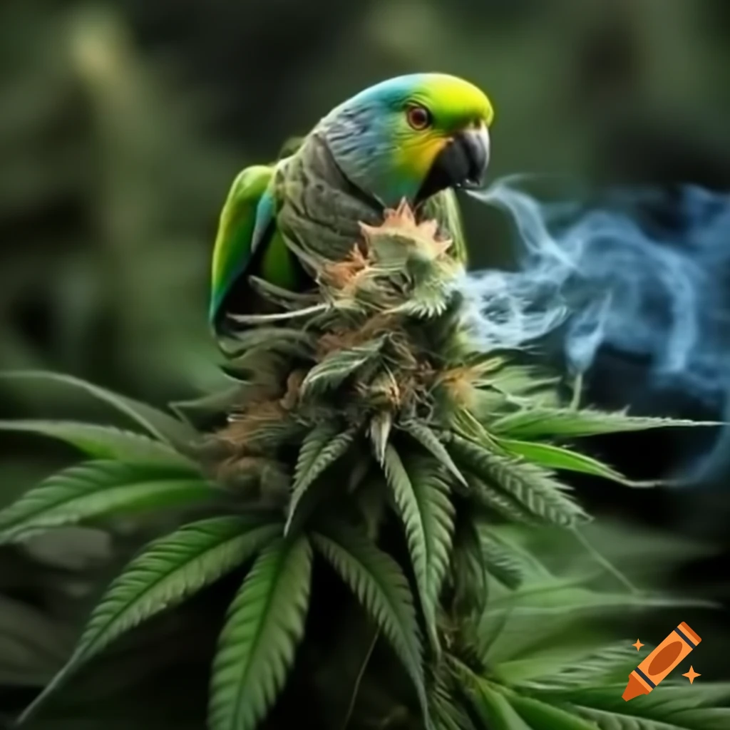 Parrot smoking in vibrant 4k detail on Craiyon