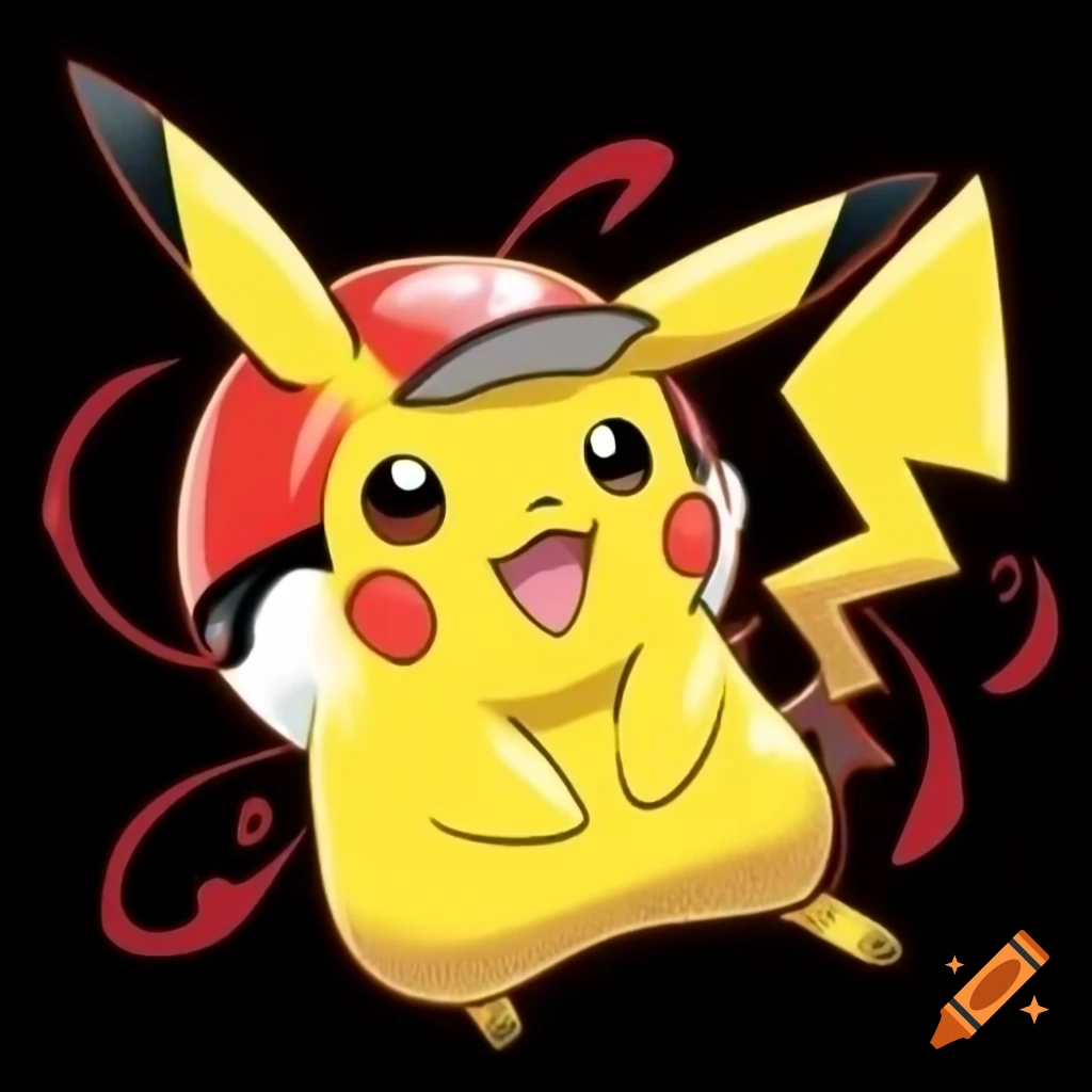 Pikachu with a Pokeball, popular Pokémon character on Craiyon