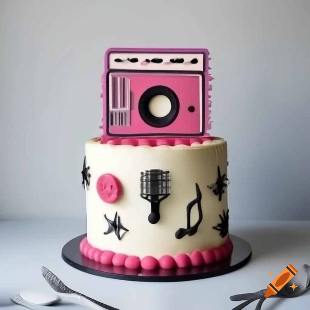 Themed cake inspired by APT song featuring ROSÉ and Bruno Mars on Craiyon