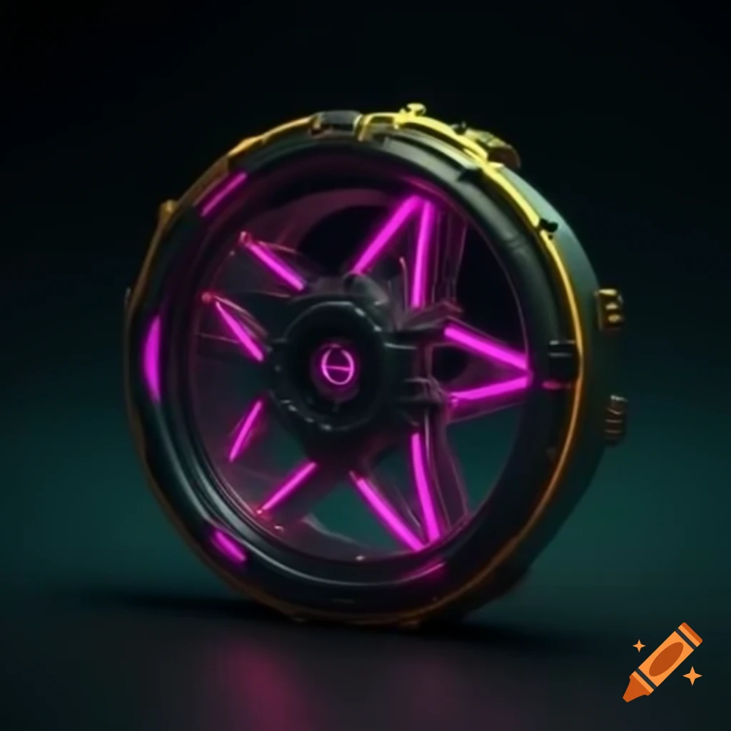 Futuristic cyberpunk monowheel design on Craiyon