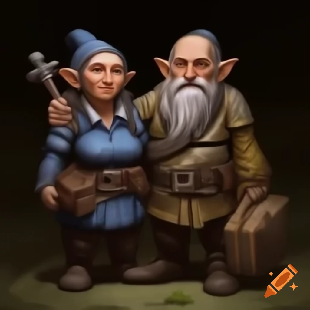 Irish dwarf couple on Craiyon