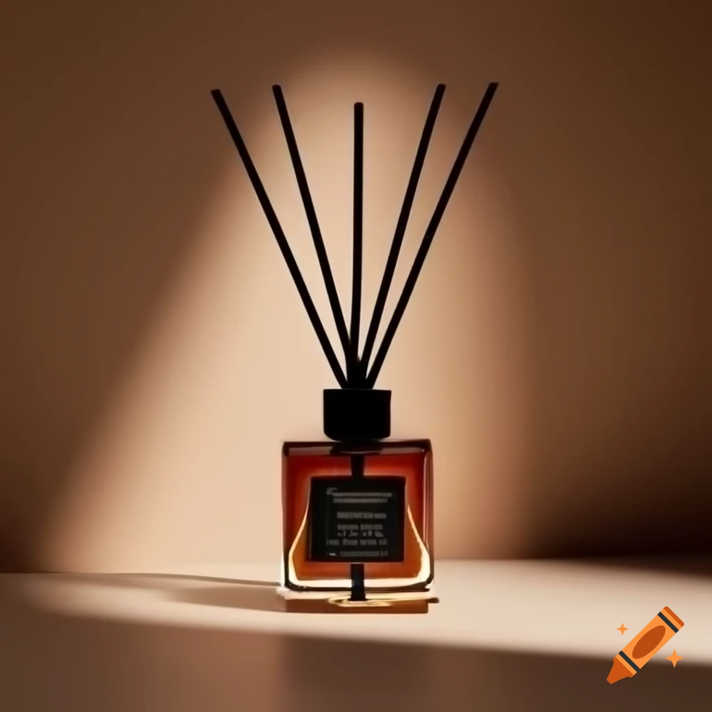 Luxurious African reed diffuser bottle design featuring minimalist ...
