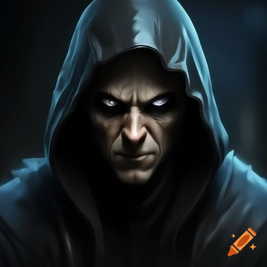 Detailed digital portrait of an intense master hacker on Craiyon