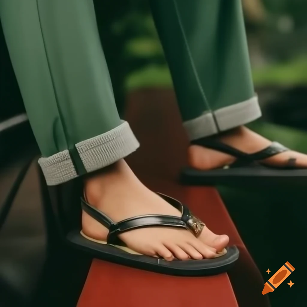 Advertising poster for vietnamese sandal dep to ong on Craiyon