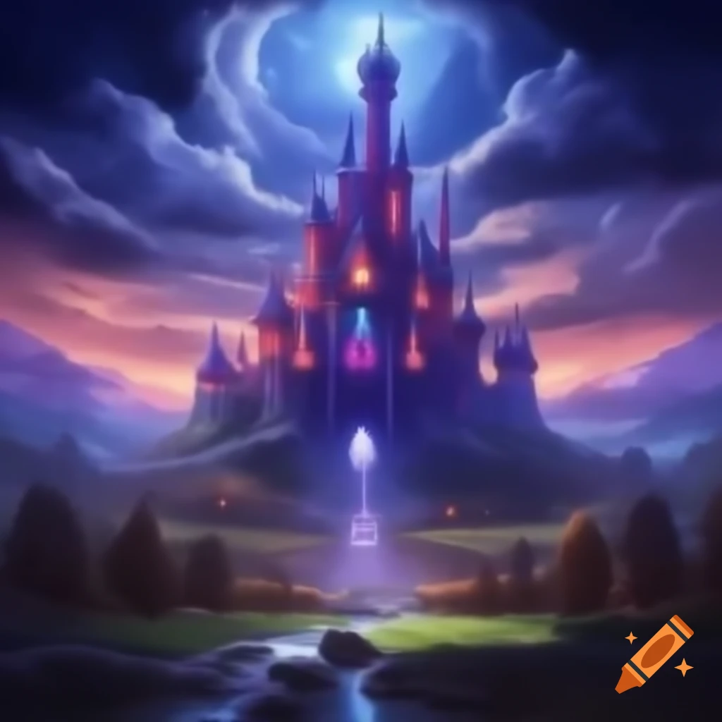 Enchanted magic castle on Craiyon