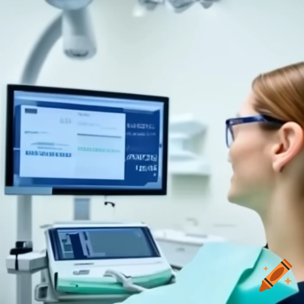 Flyer promoting dental clinic software with features like scheduling ...