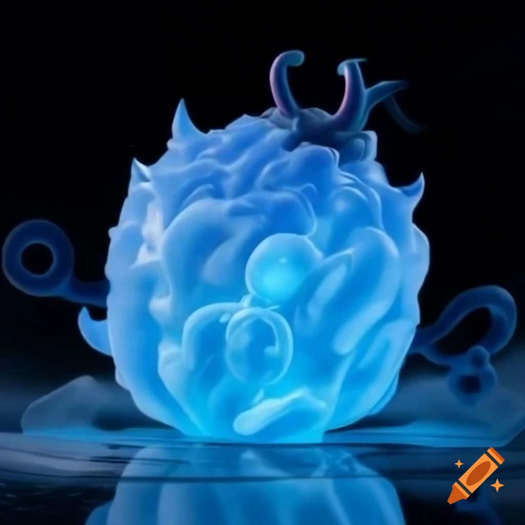 Frosty-blue mystical devil fruit inspired by One Piece, Hie Hie no Mi ...