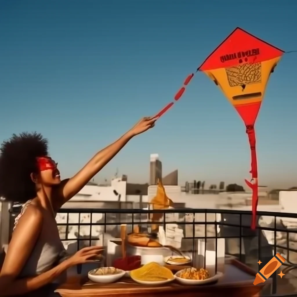 Motion graphic poster for rooftop restaurant celebrating Makar ...