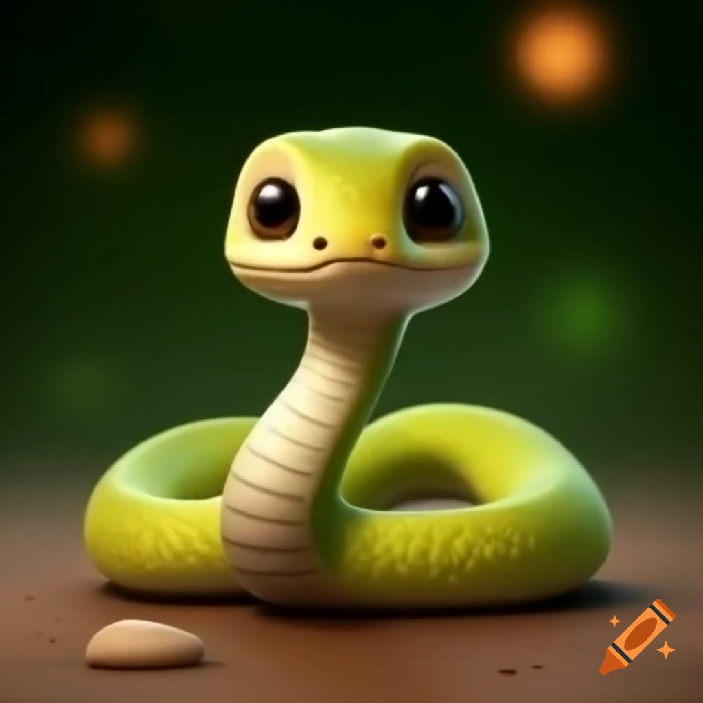 Cute pixar-style snake for chinese new year celebration on Craiyon