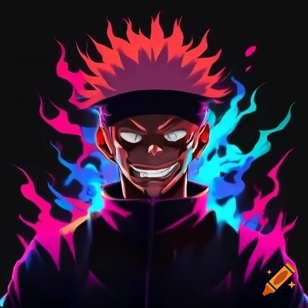 Intimidating character design of Sukuna from Jujutsu Kaisen showcasing ...