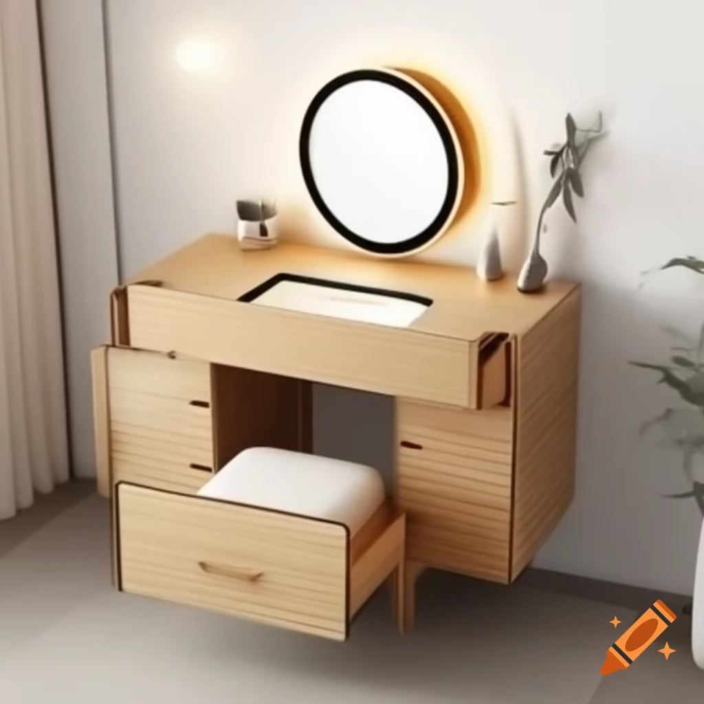 Innovative compact vanity design for small spaces with smart storage on ...