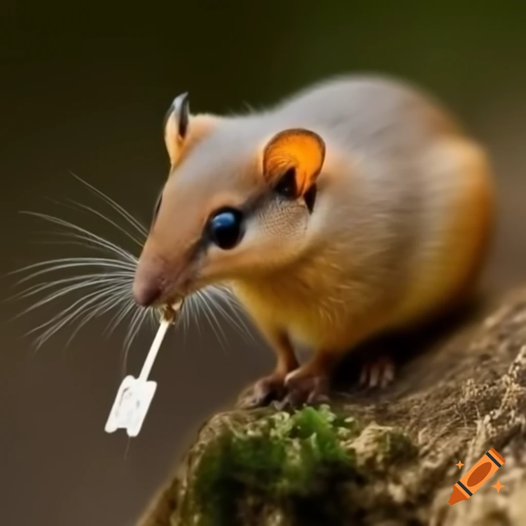 Rat holding a key on Craiyon
