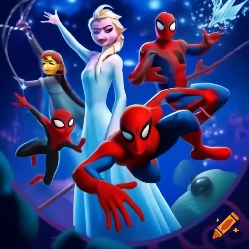 Animated and live-action heroes including Spider-Man, Jack Sparrow ...