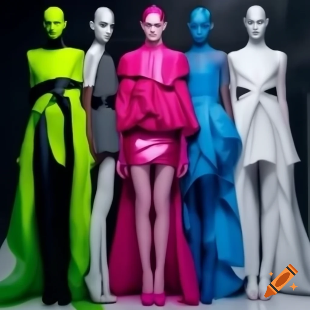 Bold exploration of modern high-fashion with architectural silhouettes ...