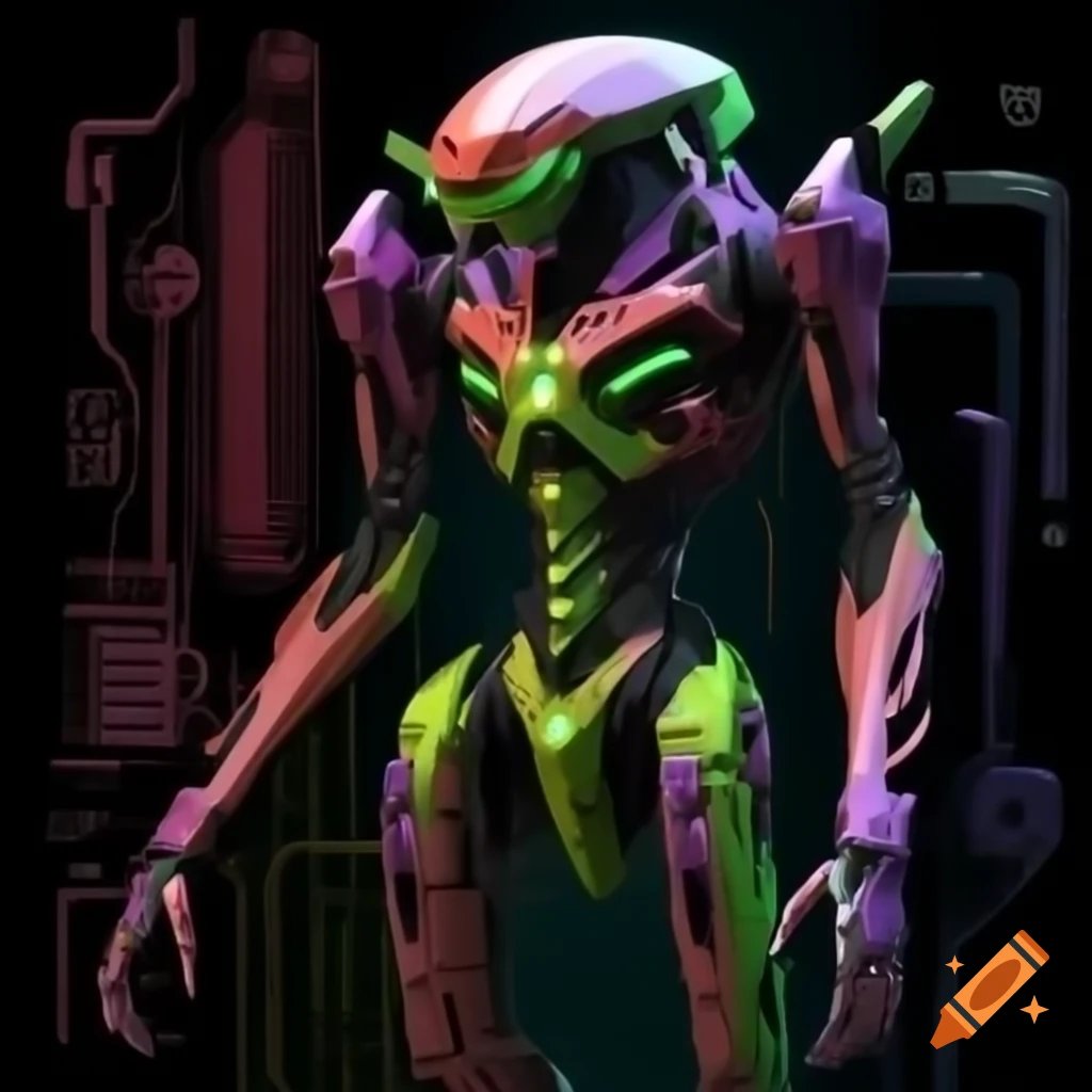 Alien-robot hybrid with biomechanical details inspired by akira and ...