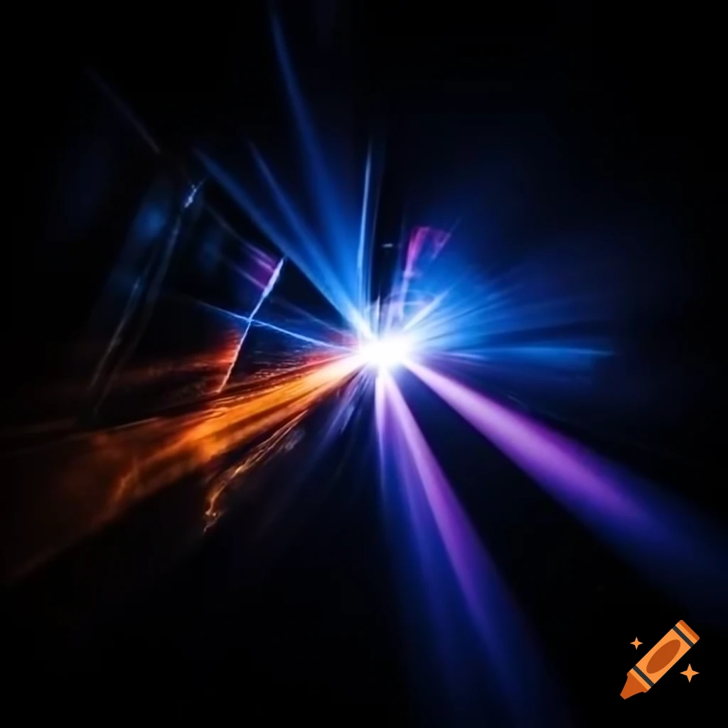 Modern laboratory with laser-induced plasma spectroscopy illuminated by ...