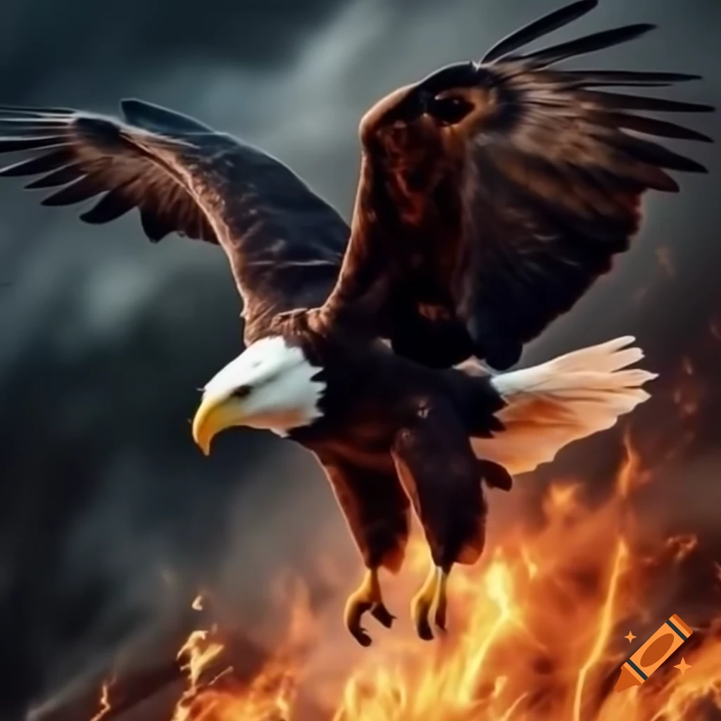 Bald Eagle Flames Eagles