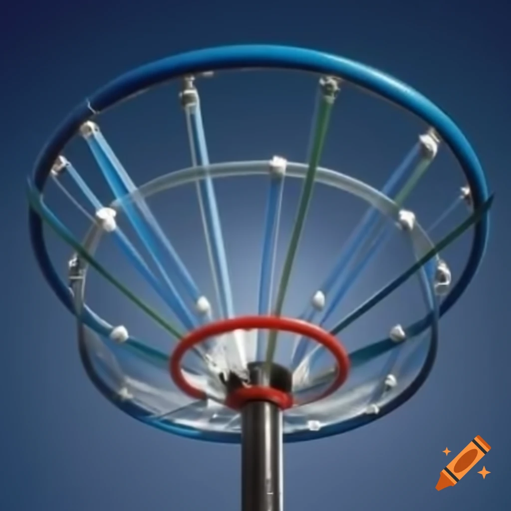 Physical system of particles illustration on Craiyon